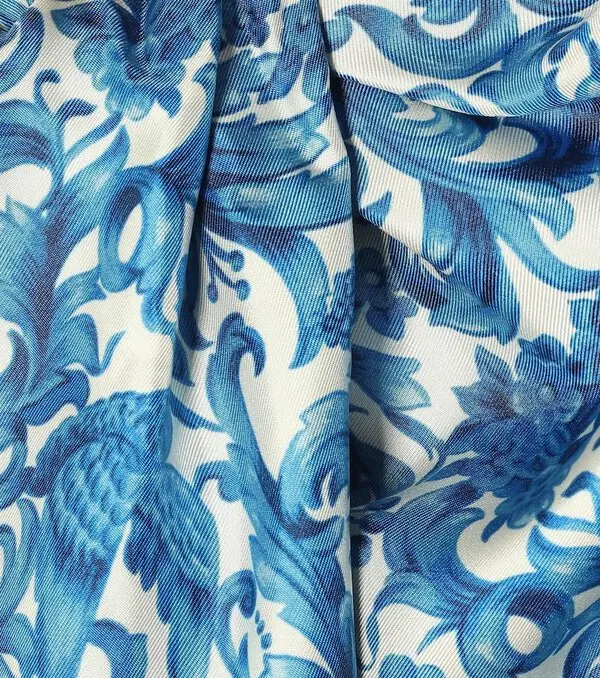 Valentino Garavani Printed Silk-twill Midi Dress