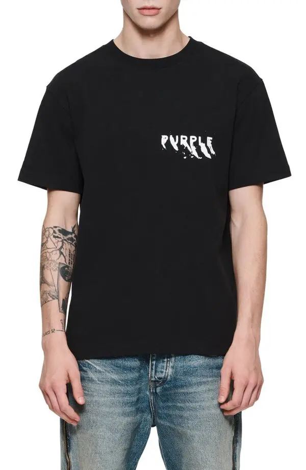 PURPLE BRAND Oversize Logo Graphic T-shirt