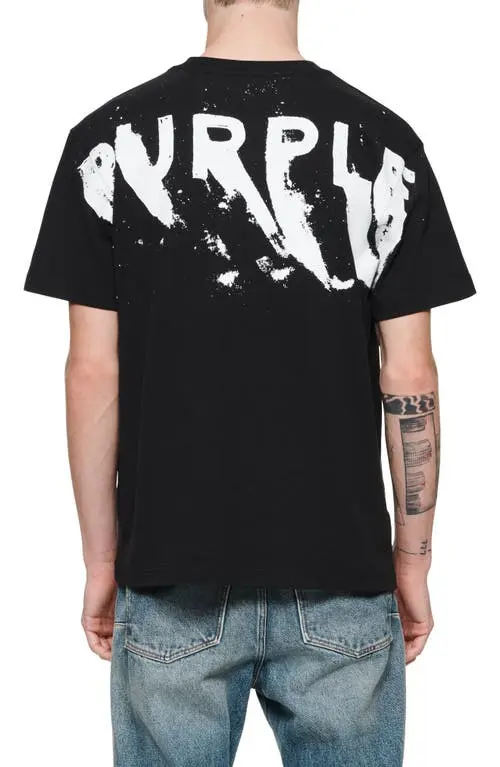PURPLE BRAND Oversize Logo Graphic T-shirt