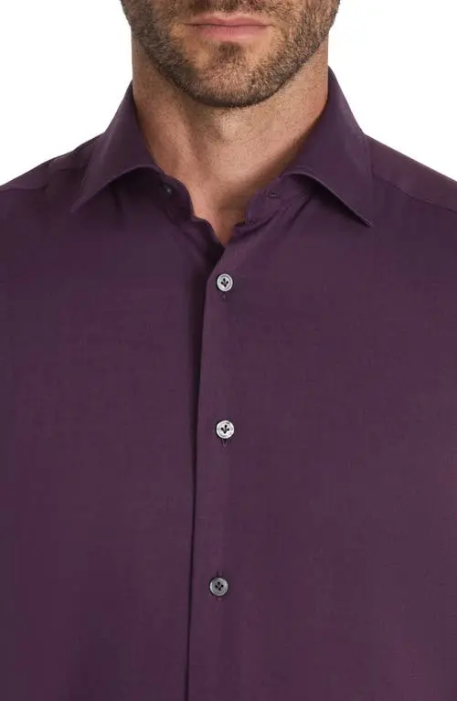 JACK VICTOR Aurelio Cotton & Silk Blend Dress Shirt