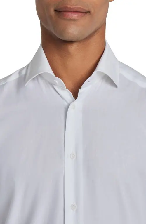 JACK VICTOR Aurelio Cotton & Silk Blend Dress Shirt