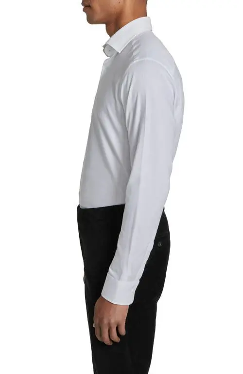 JACK VICTOR Aurelio Cotton & Silk Blend Dress Shirt