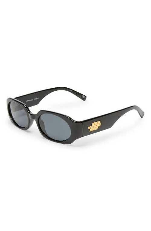 Le Specs Shebang 52mm Rectangular Sunglasses - Black