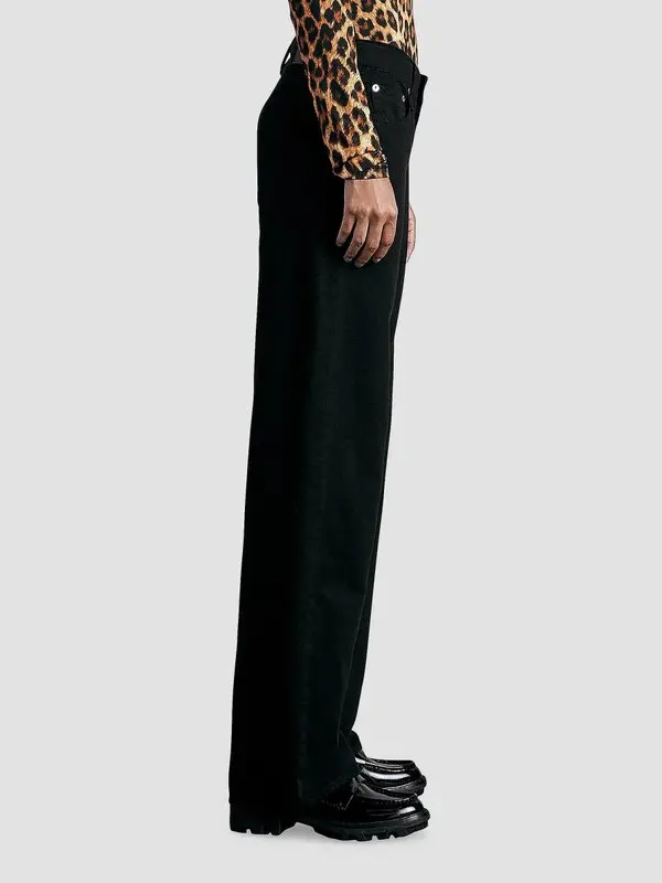 Rag & Bone Featherweight Logan Wide-leg Pant - Black