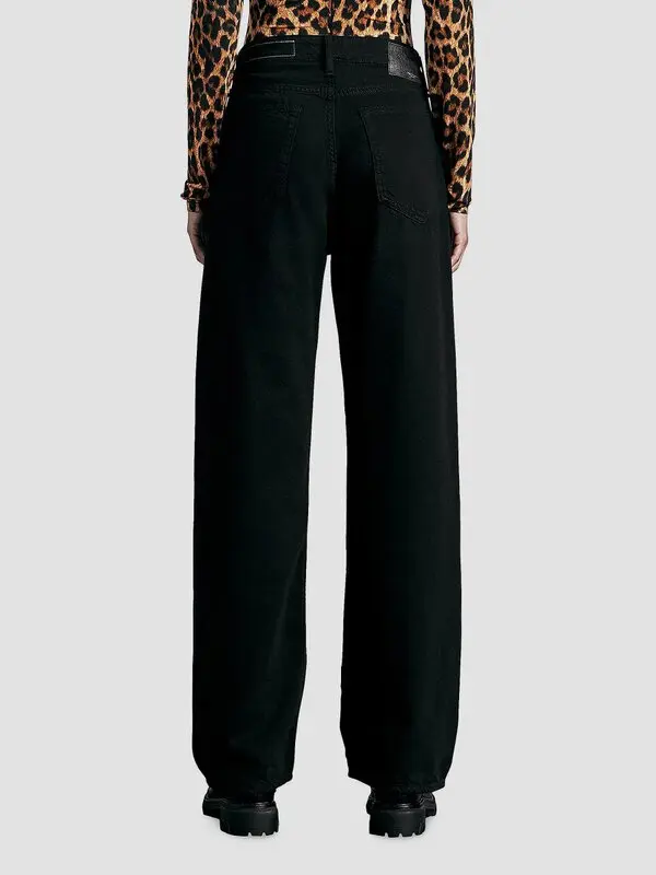 Rag & Bone Featherweight Logan Wide-leg Pant - Black