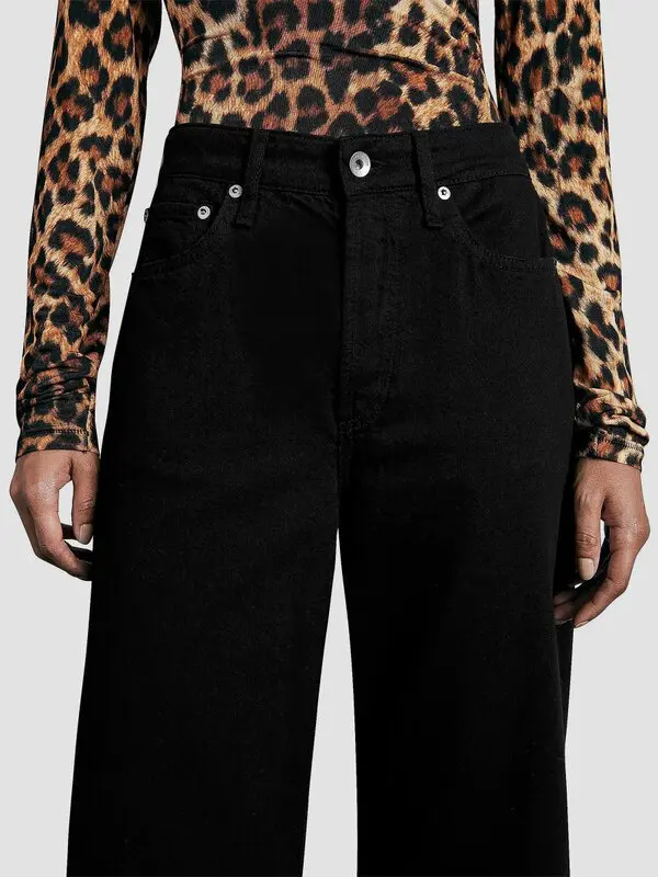 Rag & Bone Featherweight Logan Wide-leg Pant - Black