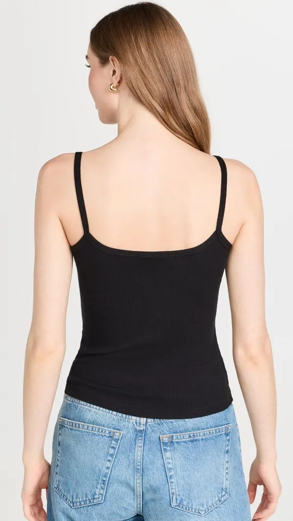 Cotton Citizen Verona Spaghetti Tank - Jet Black