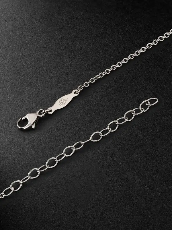 Jacquie Aiche White Gold 'eye Burst' Diamond Pendant Necklace