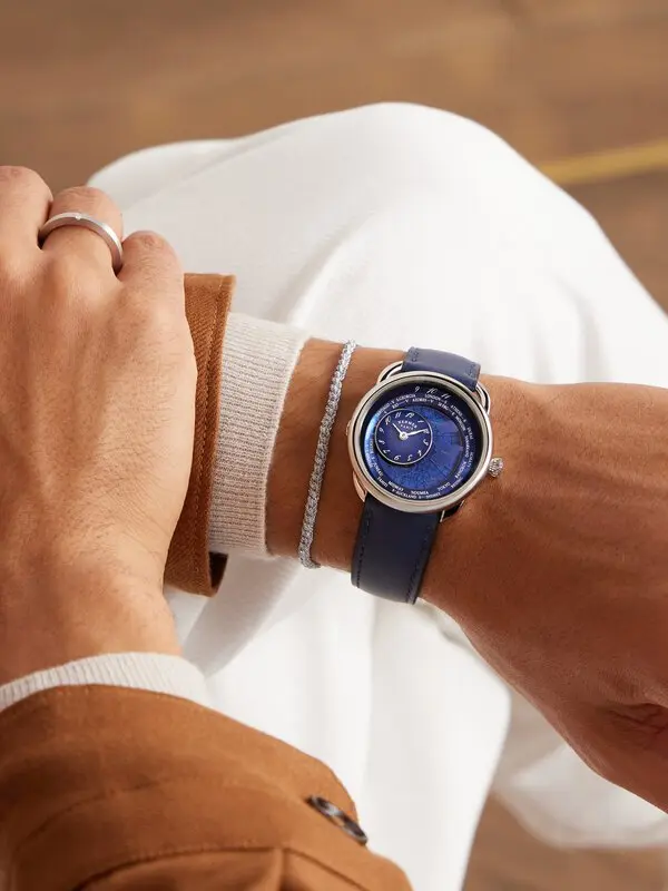 Hermès Arceau Le Temps Voyageur Automatic Stainless Steel Watch