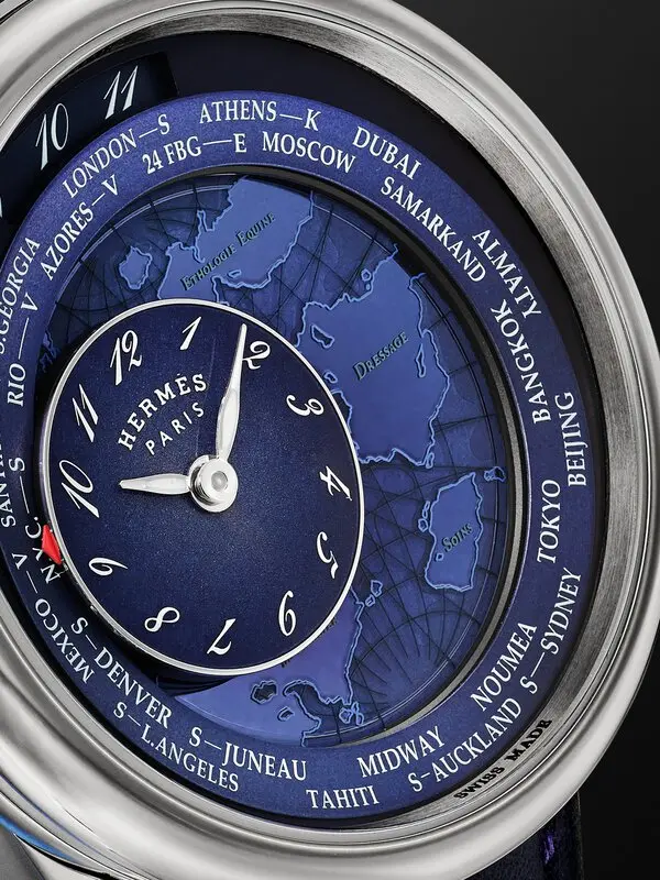 Hermès Arceau Le Temps Voyageur Automatic Stainless Steel Watch