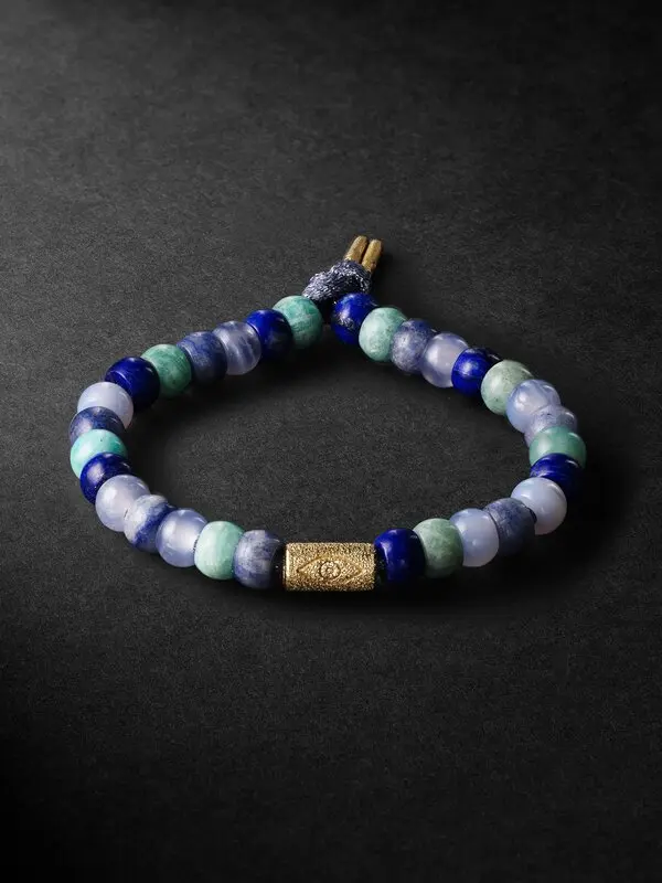 Carolina Bucci Protection Forte Multi-stone Bead Bracelet - Blue