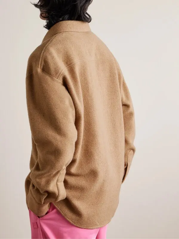 THE ELDER STATESMAN Cashmere Overshirt - Brown