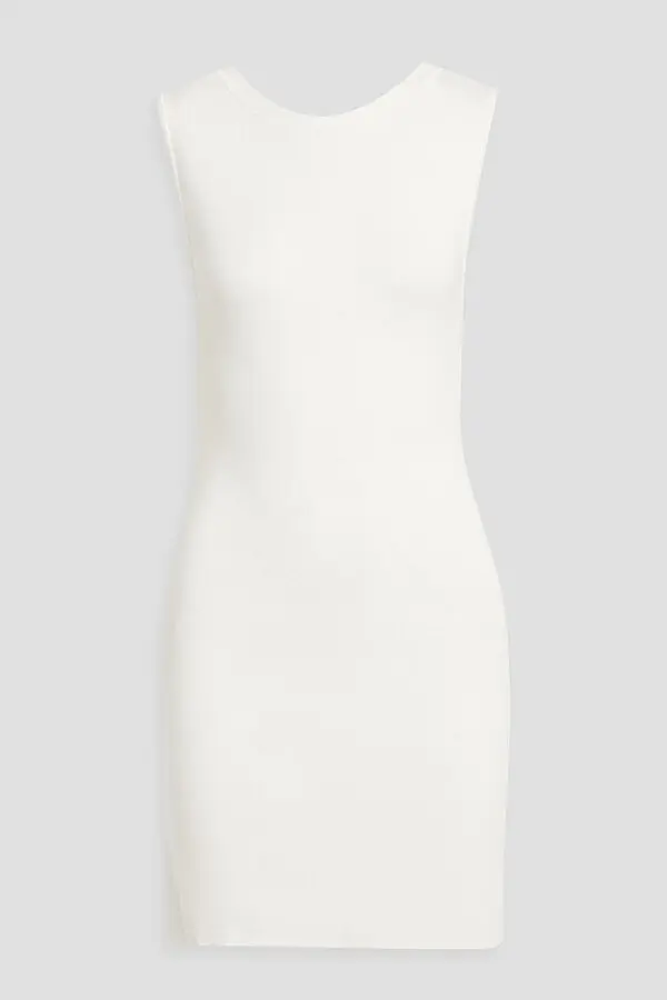 ENVELOPE 1976 Barca Cutout Mini Dress - Ivory
