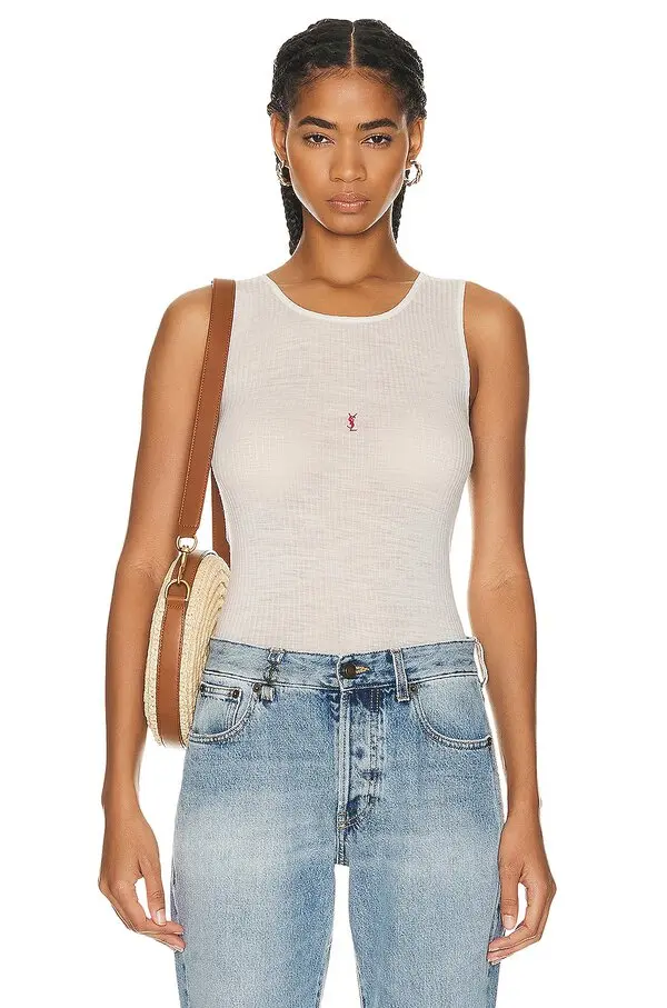 Saint Laurent Jersey Tank Top