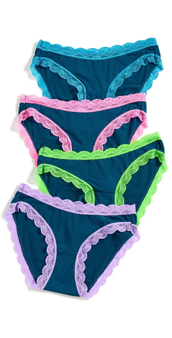 STRIPE & STARE The Original Knicker 4 Pack - Midnight Neon