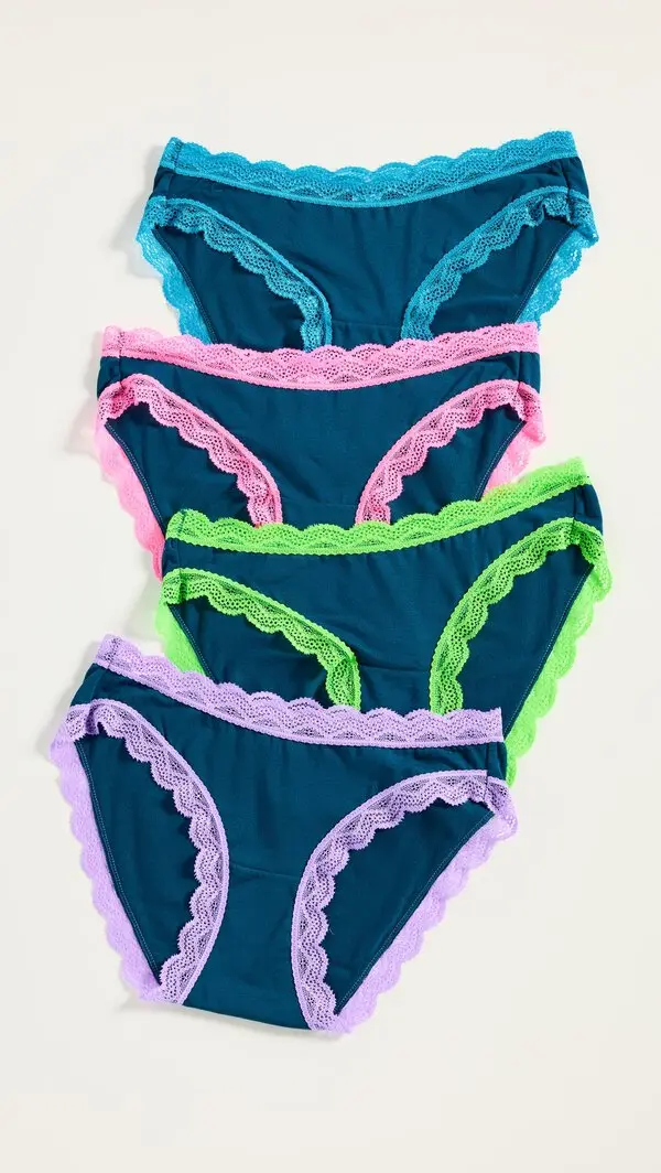 STRIPE & STARE The Original Knicker 4 Pack - Midnight Neon