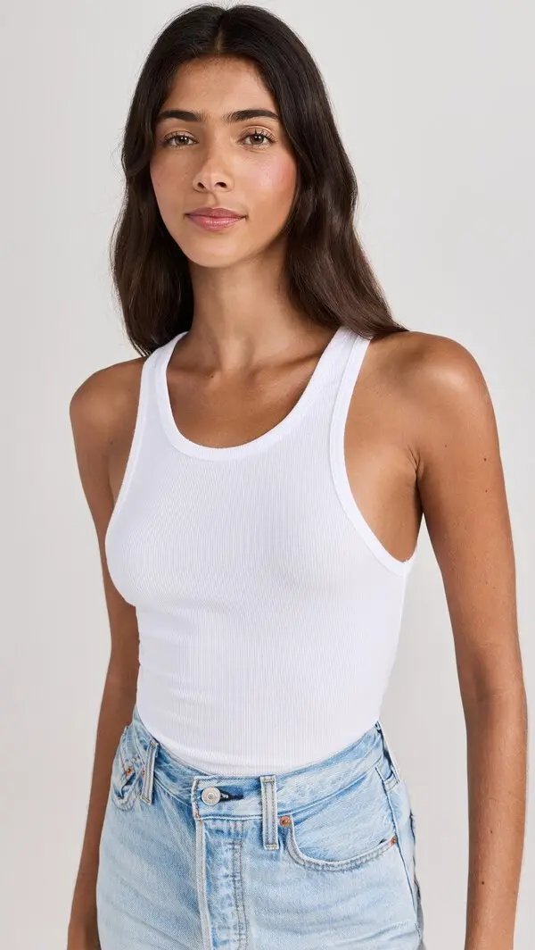 Cotton Citizen Verona Crop Tank - White