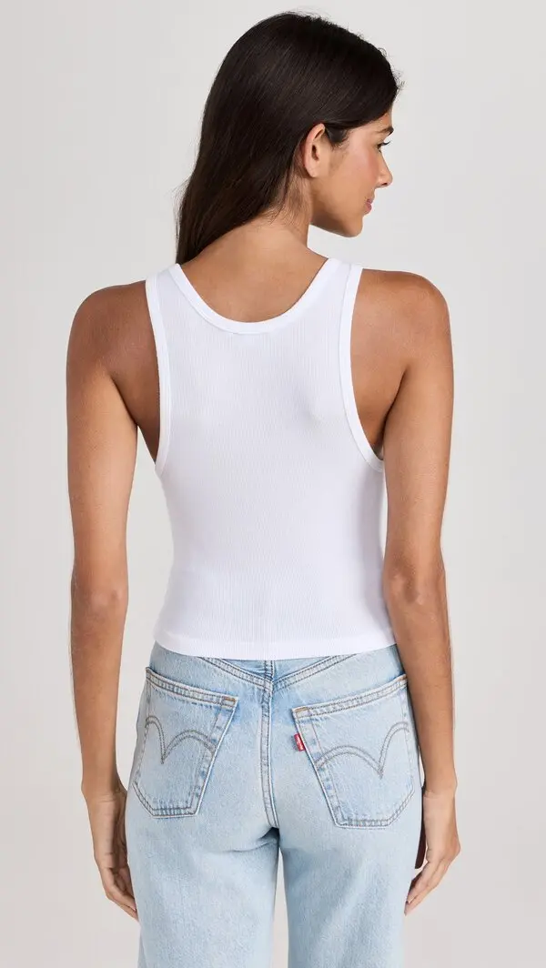Cotton Citizen Verona Crop Tank - White