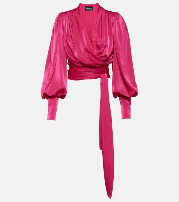 Costarellos Mouglalis Wrap Blouse
