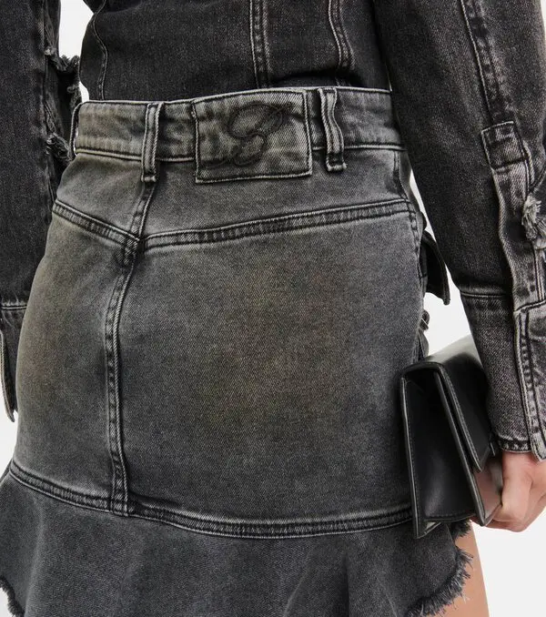 Blumarine Denim Mini Skirt - Black