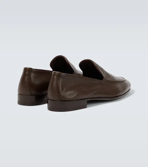 Manolo Blahnik Truro Leather Loafers