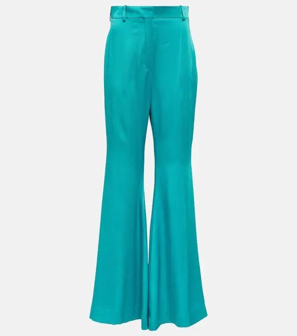 Nina Ricci High-rise Flared Pants - Blue