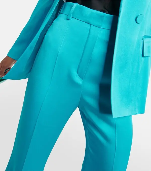 Nina Ricci High-rise Flared Pants - Blue