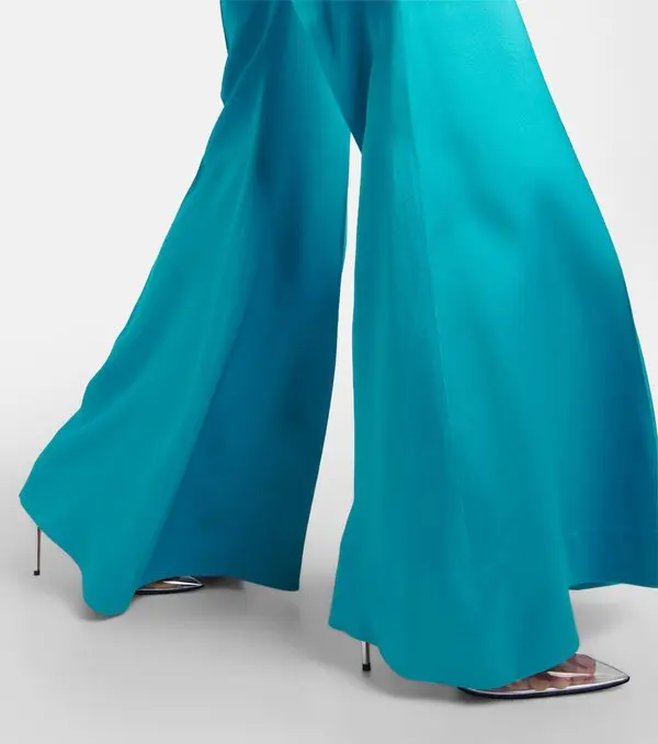 Nina Ricci High-rise Flared Pants - Blue