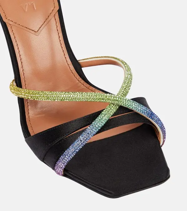 D'ACCORI Lust Embellished Satin Mules