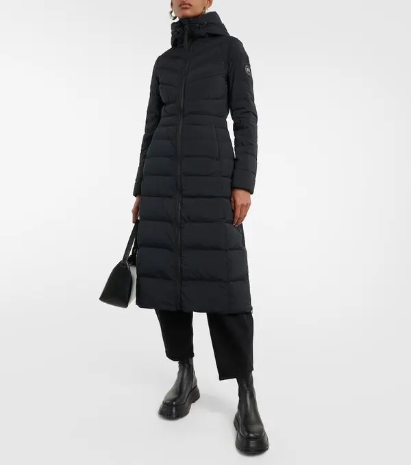 Canada Goose Clair Long Down Coat - Black