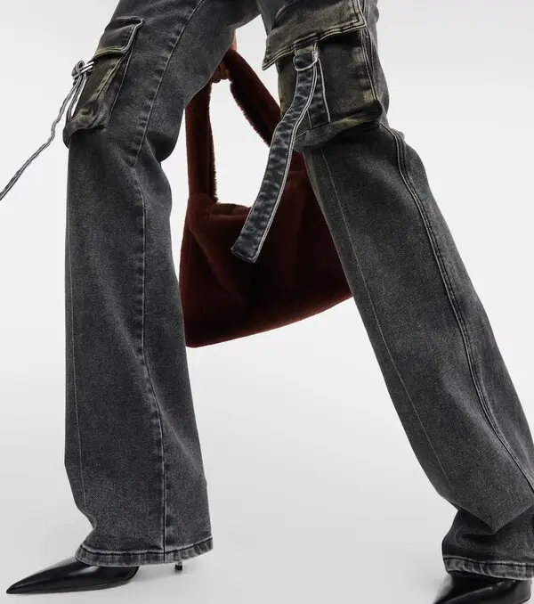 Blumarine Low-rise Denim Cargo Pants