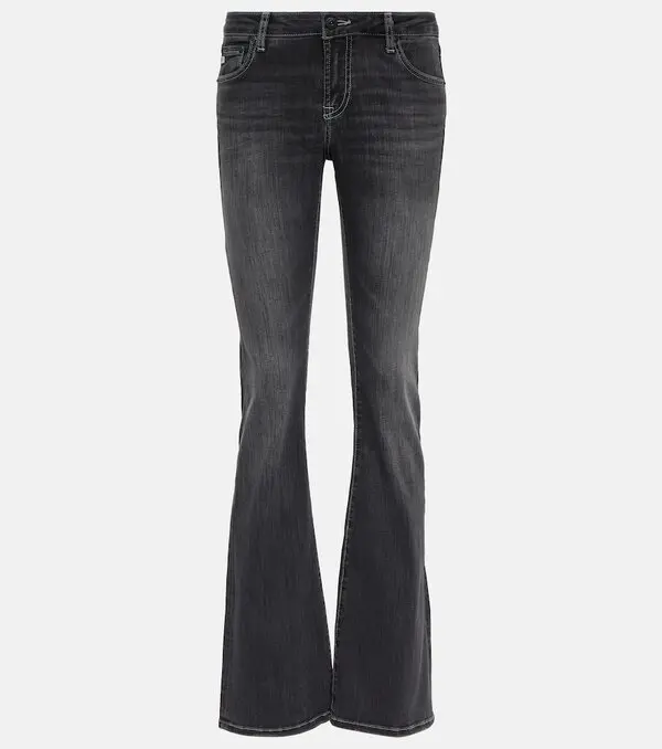 Ag Mid-rise Bootcut Jeans - Grey