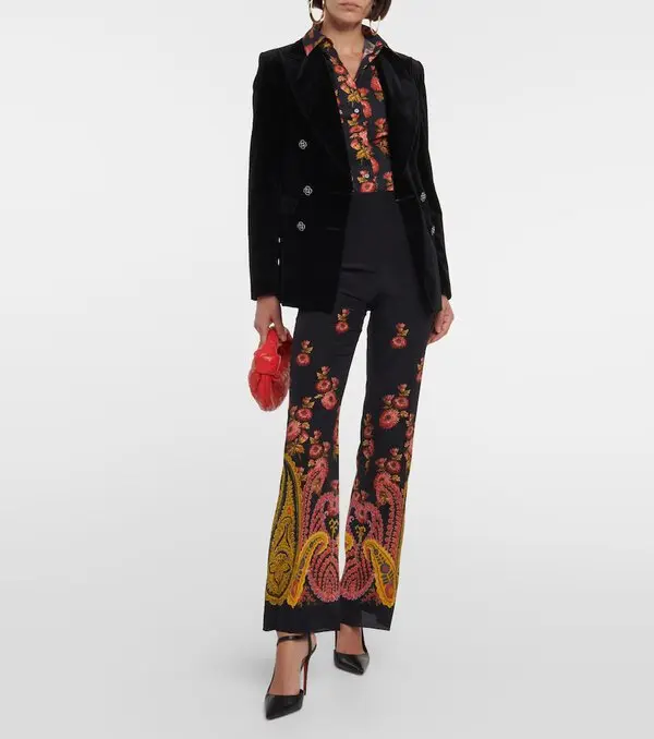 Etro Floral Cotton-blend Shirt - Multicoloured