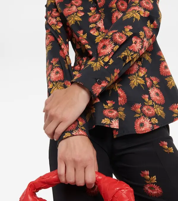 Etro Floral Cotton-blend Shirt - Multicoloured