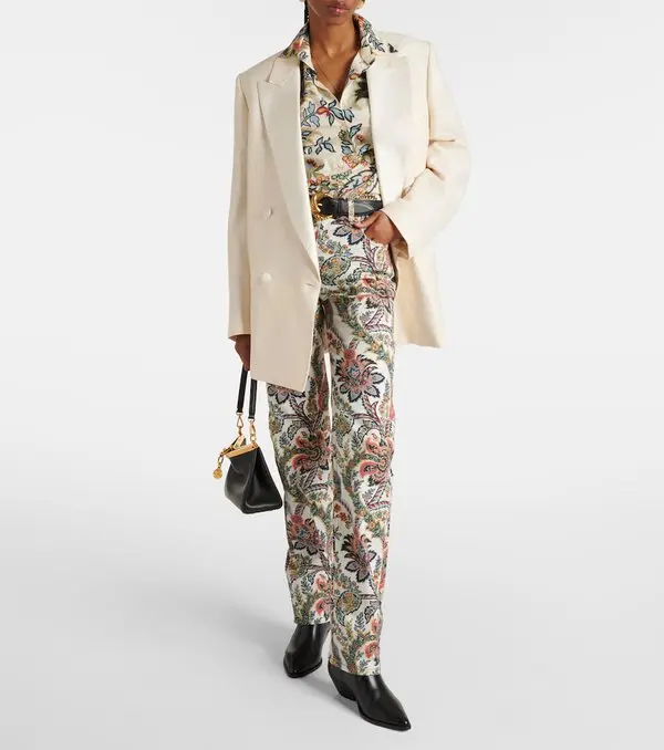 Etro Floral Cotton-blend Shirt - Multicoloured