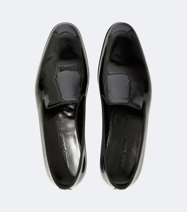 Manolo Blahnik Mario Patent Leather Loafers