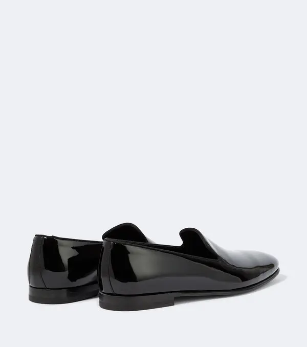 Manolo Blahnik Mario Patent Leather Loafers