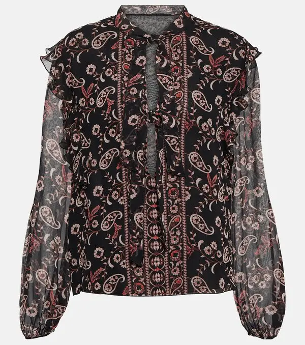 Giambattista Valli Printed Silk Blouse - Multicoloured