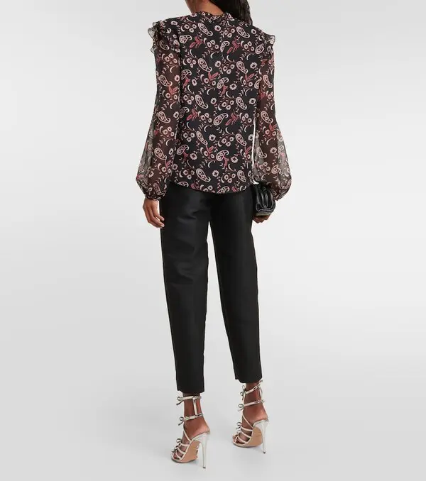 Giambattista Valli Printed Silk Blouse - Multicoloured