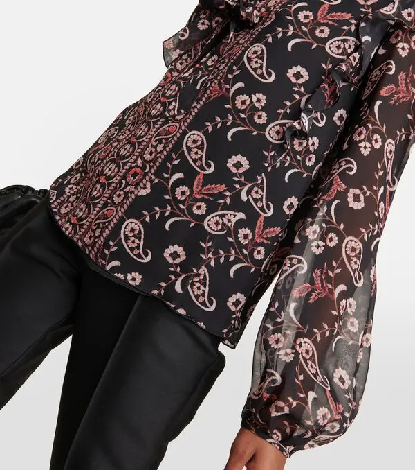 Giambattista Valli Printed Silk Blouse - Multicoloured