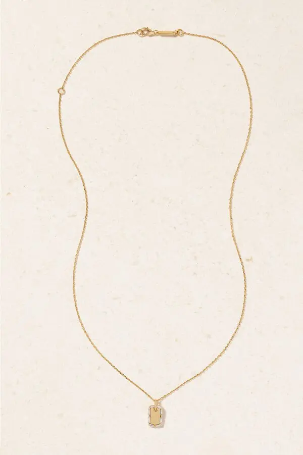 SUZANNE KALAN Mini 18-karat Diamond Necklace - Gold