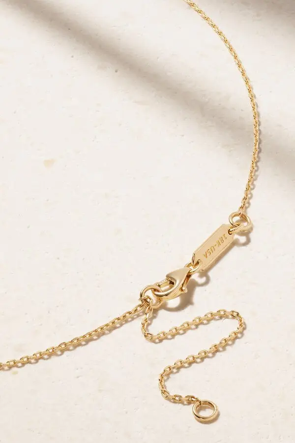 SUZANNE KALAN Mini 18-karat Diamond Necklace