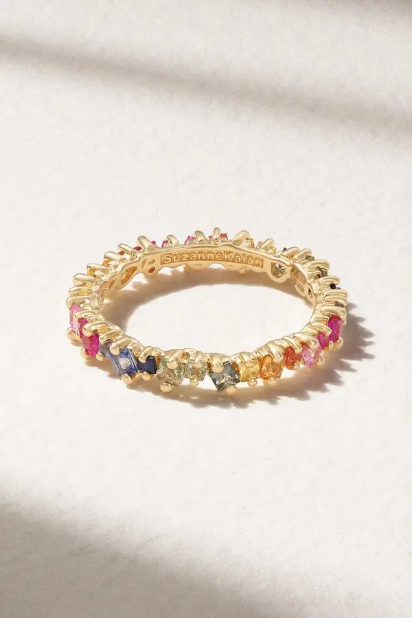 SUZANNE KALAN Eternity 18-karat Sapphire Ring