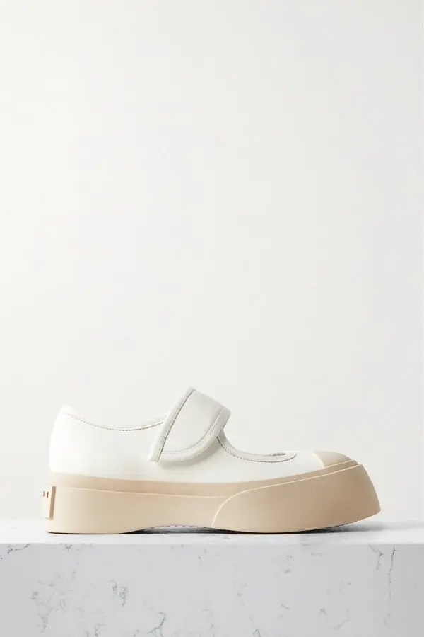 Marni Pablo Leather Mary Jane Platform Sneakers