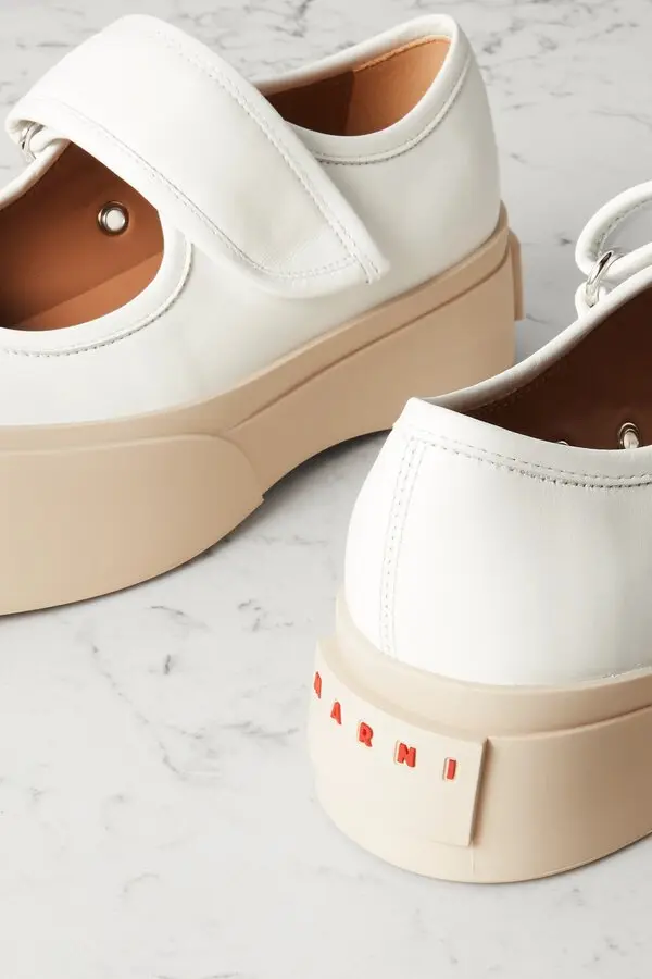 Marni Pablo Leather Mary Jane Platform Sneakers
