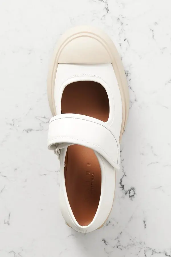 Marni Pablo Leather Mary Jane Platform Sneakers