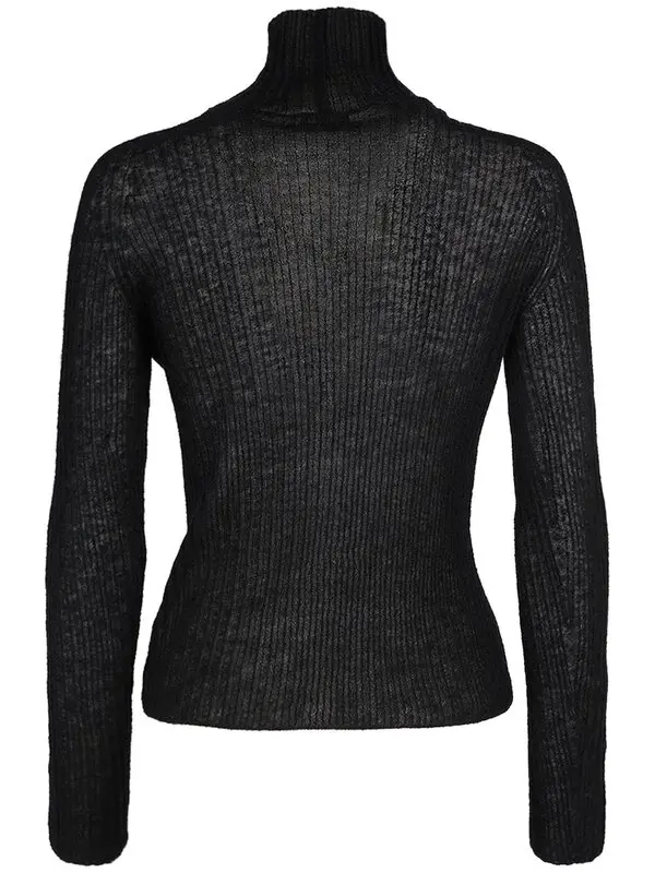 Saint Laurent Mohair Blend Turtleneck Sweater