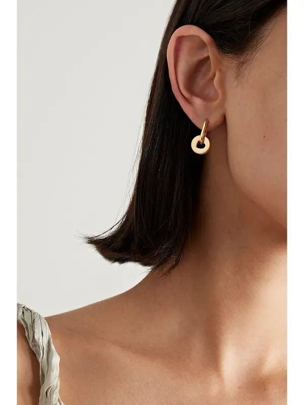 FOUNDRAE Love Petite Chubby Heart Beat 18-karat Single Earring