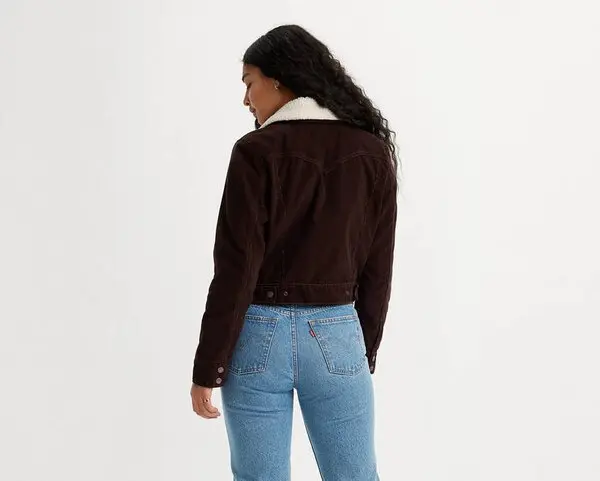 LEVI'S Slim Sherpa Corduroy Trucker Jacket