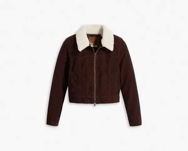 LEVI'S Slim Sherpa Corduroy Trucker Jacket